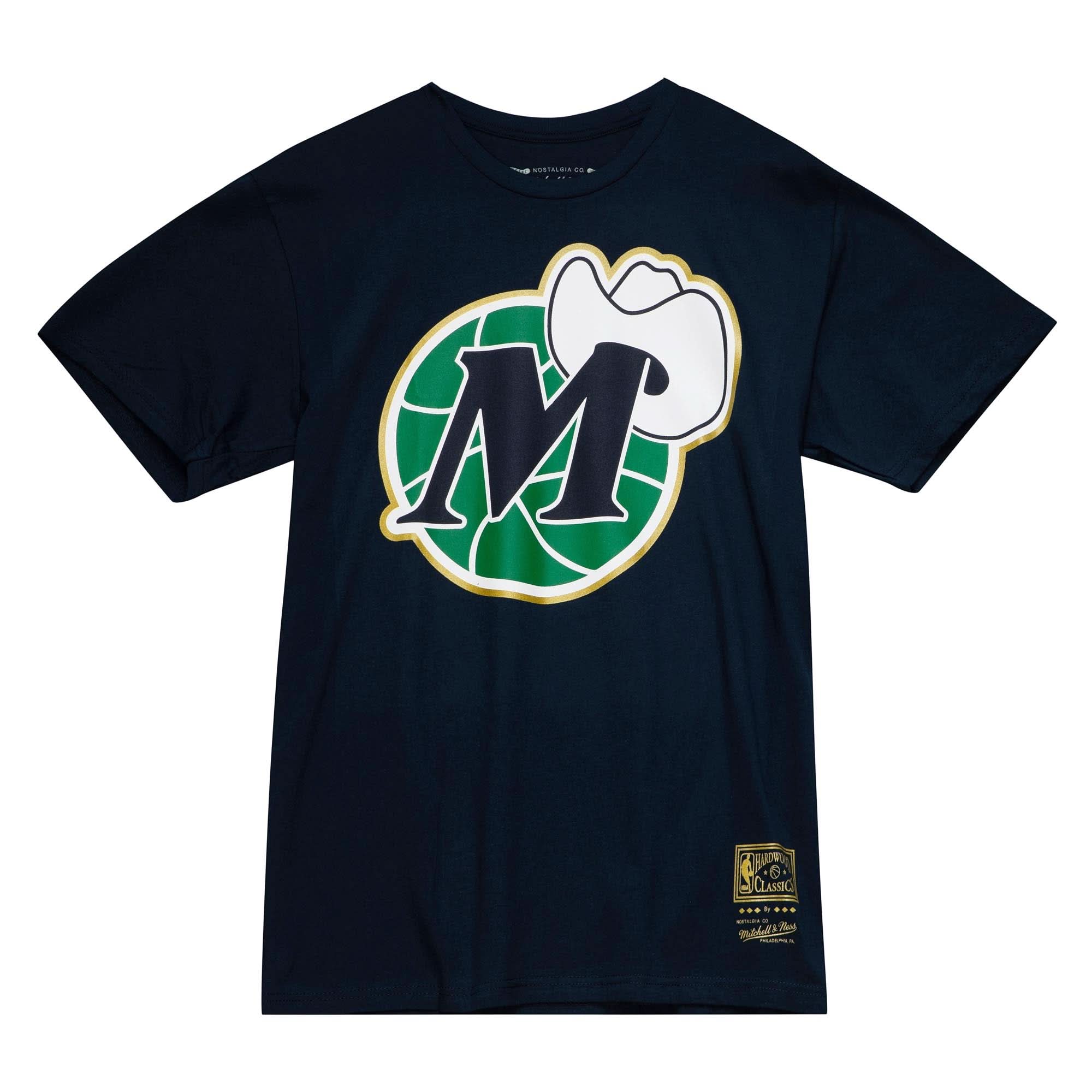 DALLAS MAVERICKS MITCHELL AND NESS DIRK HARDWOOD CLASSIC NAME & NUMBER ...